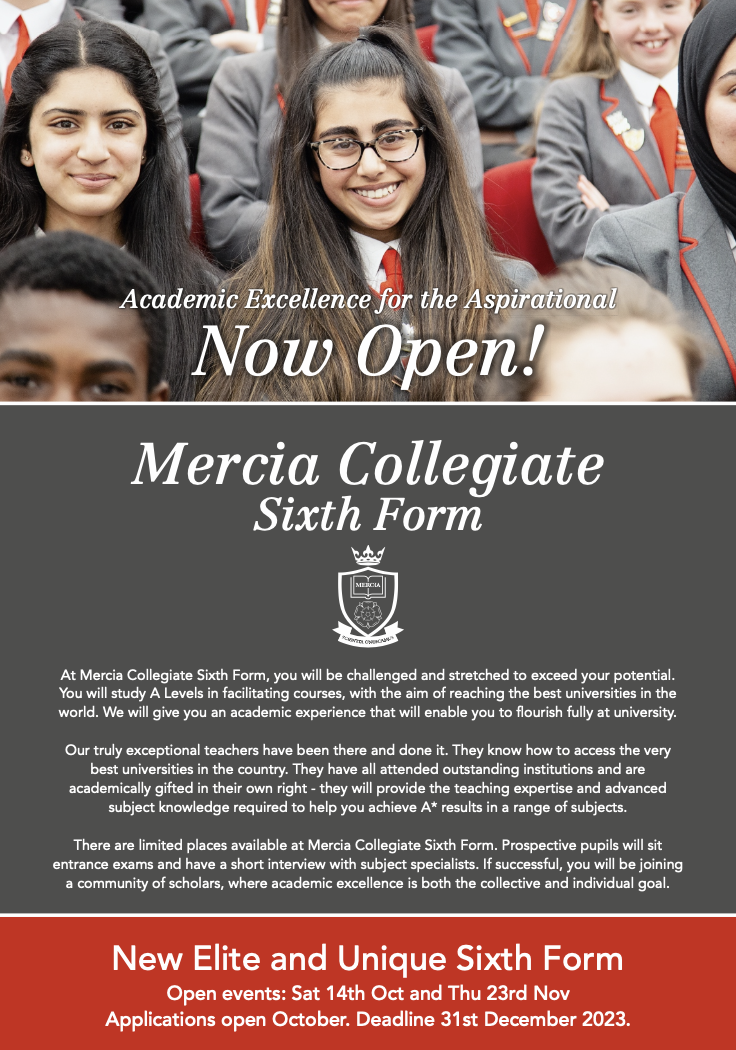 Mercia School - Admissions and Application